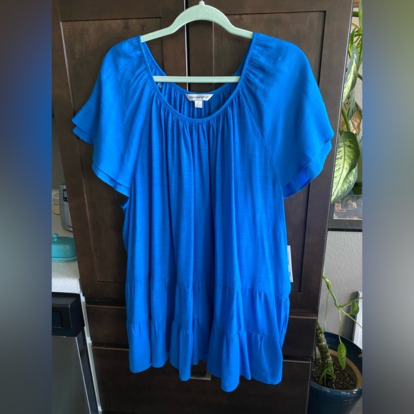 Counterparts | Tops | Plus Size Counterparts Bright Blue Long Top Nwt ...